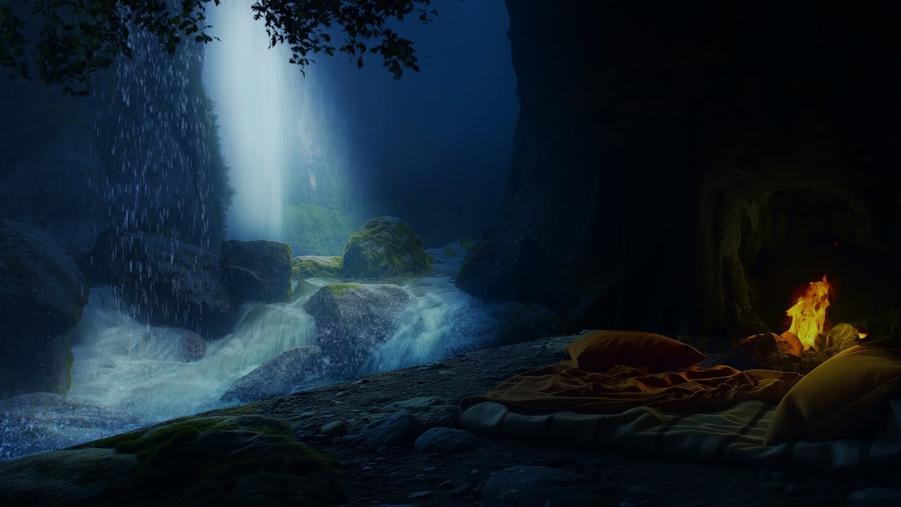 Relax and Escape in a Cosy Cave Sanctuary with Waterfall & River Views ...