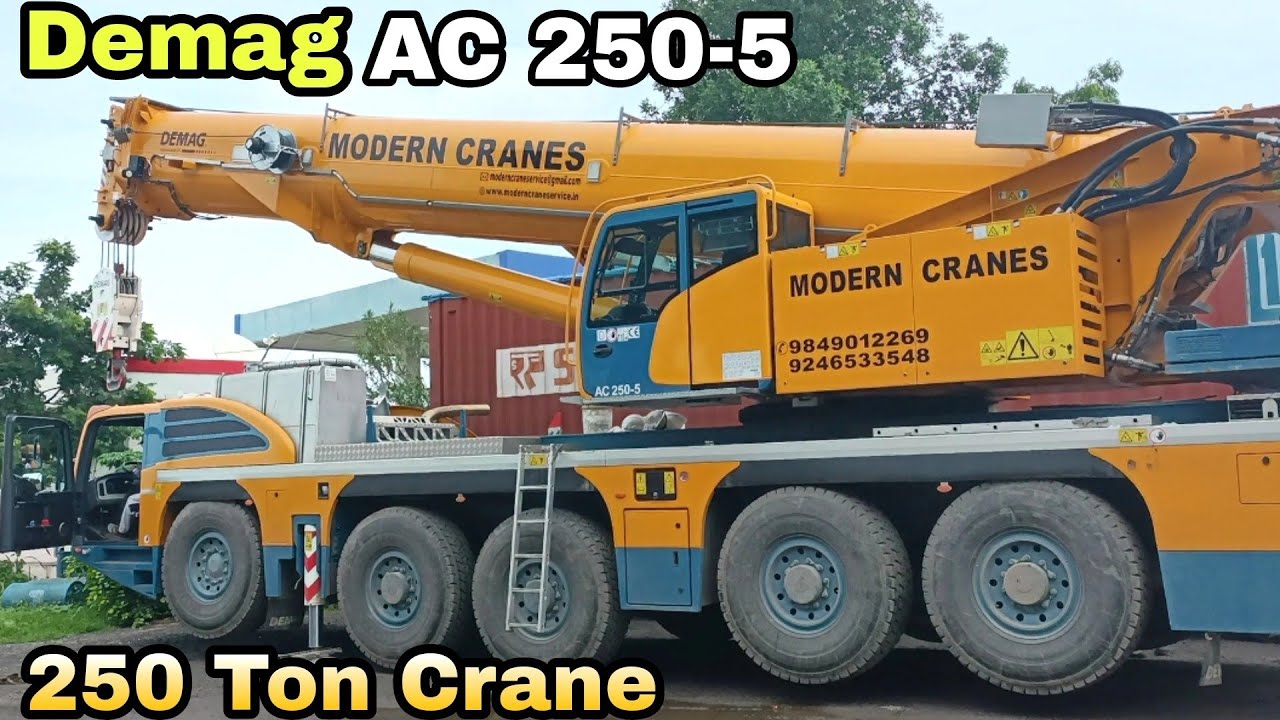 Demag AC 250-5 Crane || five-axle 250 ton Crane. || 250 TON MODERN ...