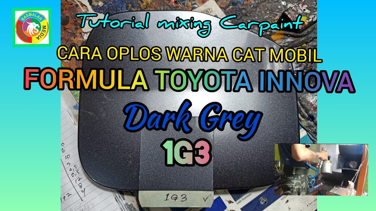 NEW TOYOTA INNOVA & CARA OPLOS CAT WARNA DARK GREY KODE 1G3 - YouTube