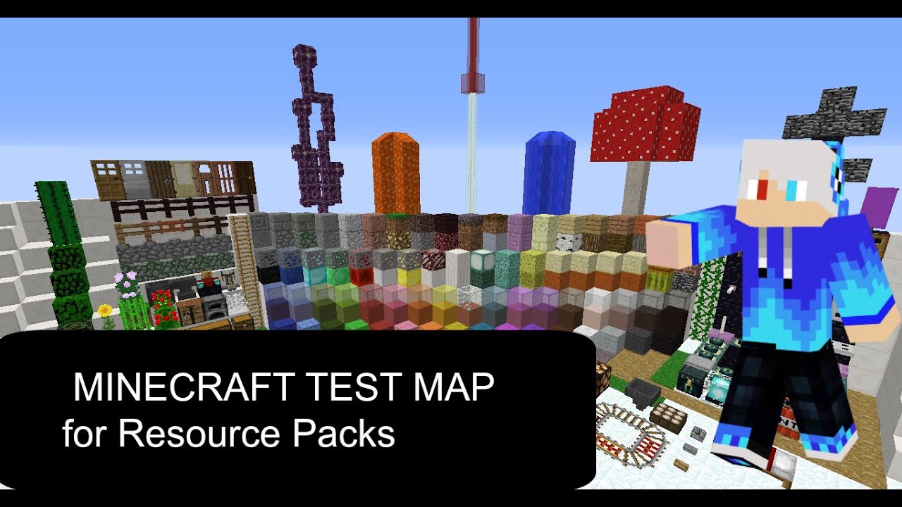 1.9 MINECRAFT TEST MAP for Resource Packs Ep 2 - YouTube
