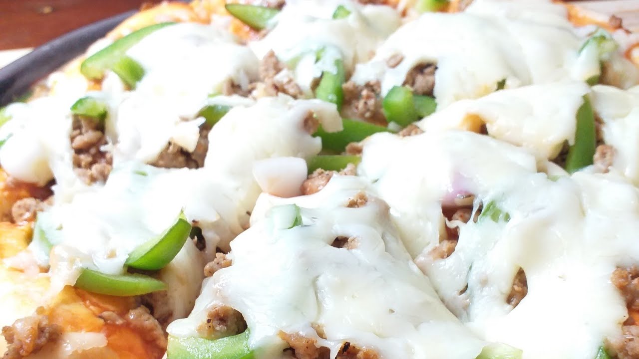 Yummy beef Cheese pizza Recipe/// pizza Recipe /// Beef Yummy Easy ...
