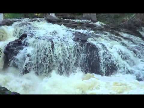 Lutsen Minnesota Poplar River Waterfall - YouTube