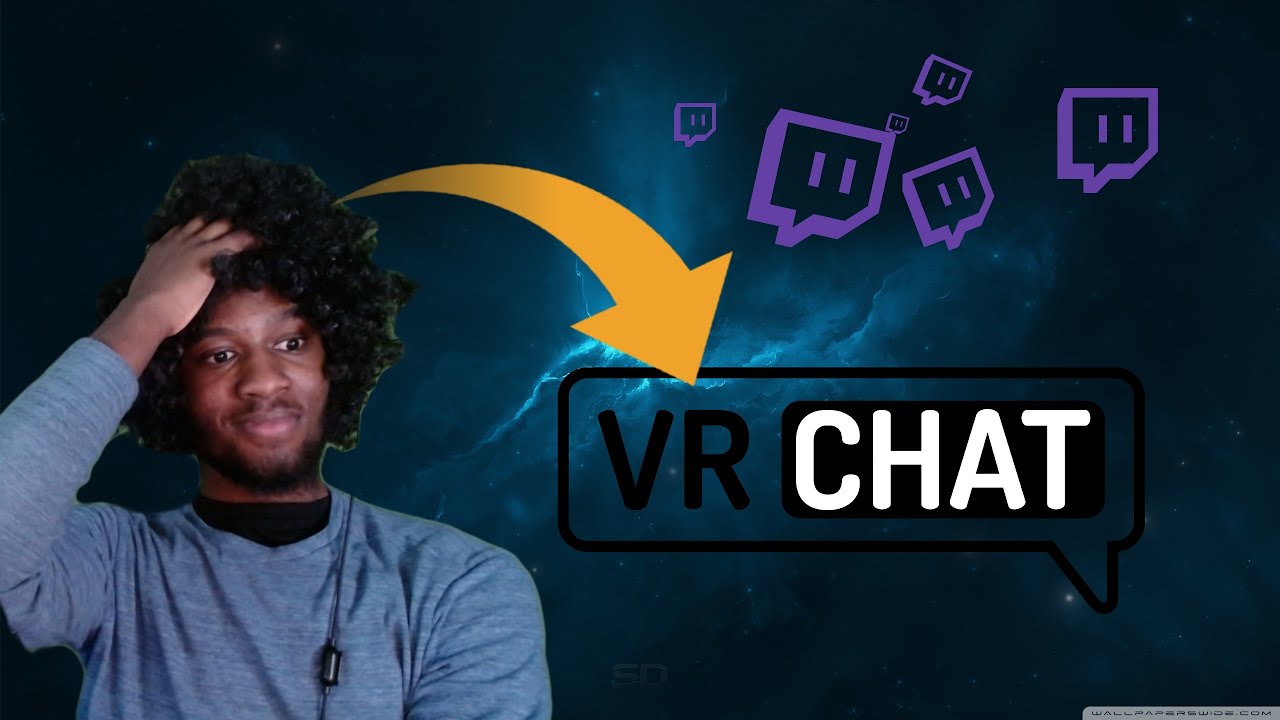 i put my *LIVE* twitch stream in this VR CHAT room - YouTube