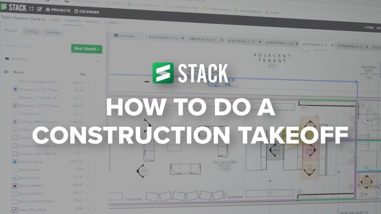 How To Do A Construction Takeoff - YouTube