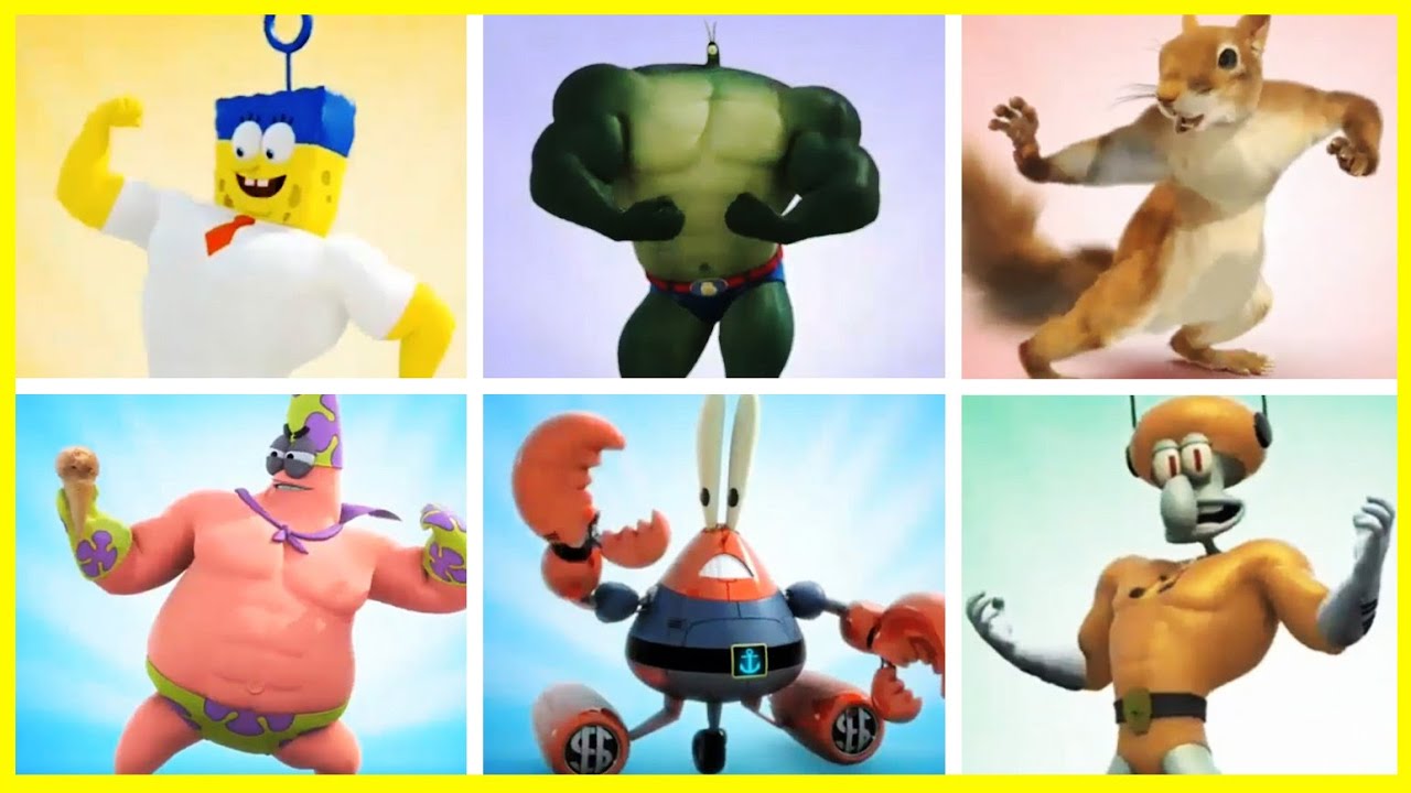 SpongeBob HeroPants All Characters & Transformations (X360) - YouTube