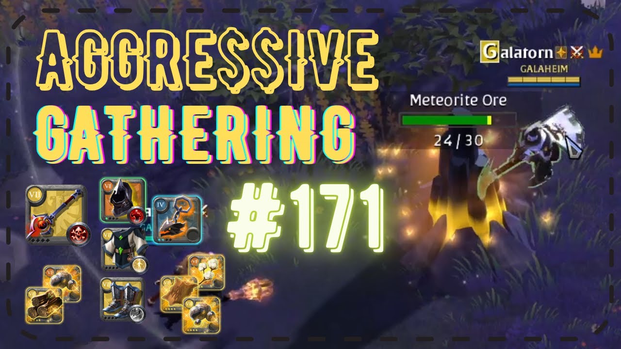 Aggressive Gathering #171 | The 7.4 ore is ours! | PvP | Open World ...