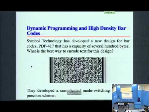 CSE373 2012 - Lecture 22 - Applications of Dynamic Programming - YouTube
