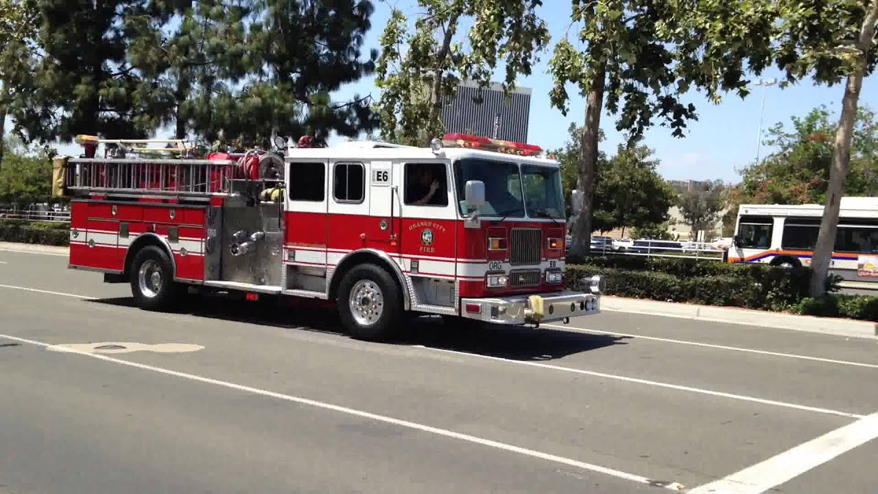 City of orange fire department engine 6 - YouTube
