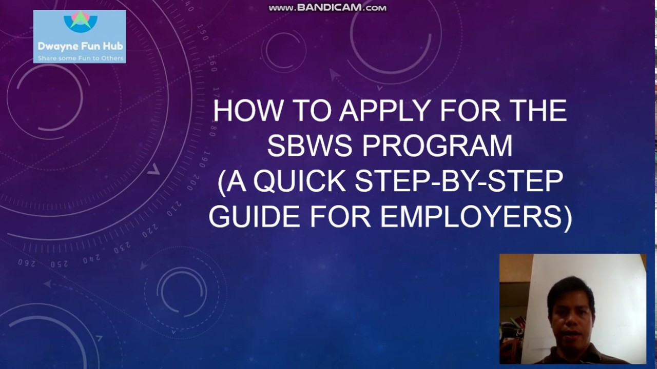 How to Apply for the SBWS Program (Quick Guide for Employers) - YouTube
