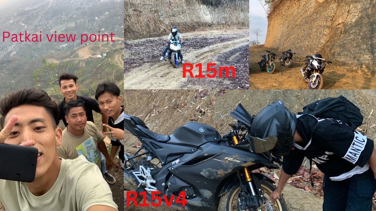 Yamaha R15m & R15v4 & mt15 off-roading test 🔥/ Patkai view point ...