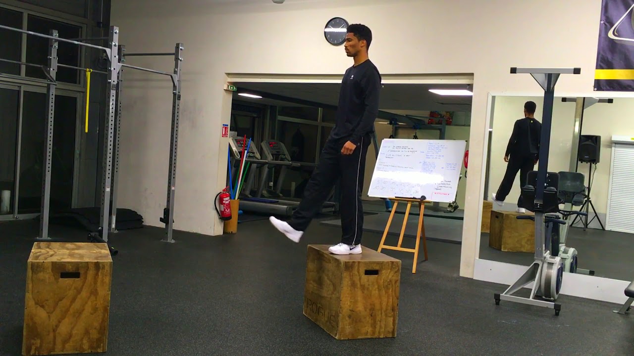 Drop Landing to Box Jump - YouTube