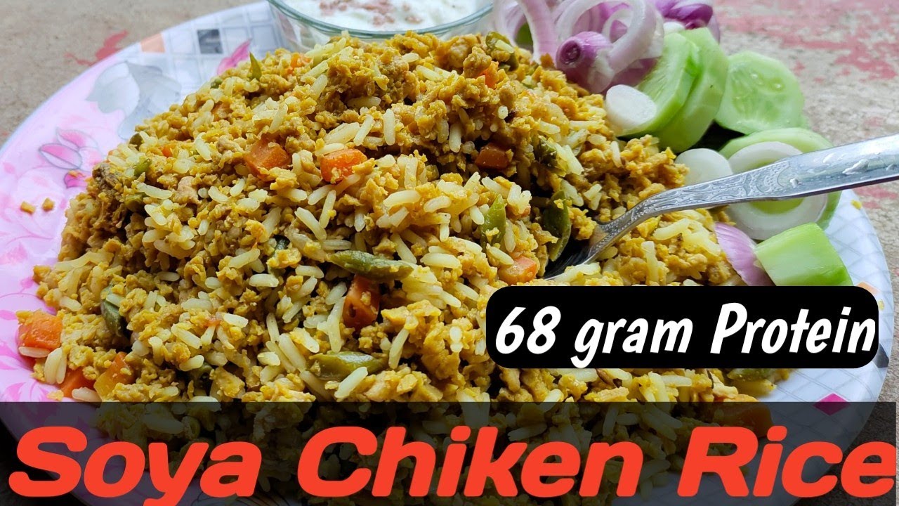Soya Chicken Rice, 68 gram Protein 🤤 - YouTube