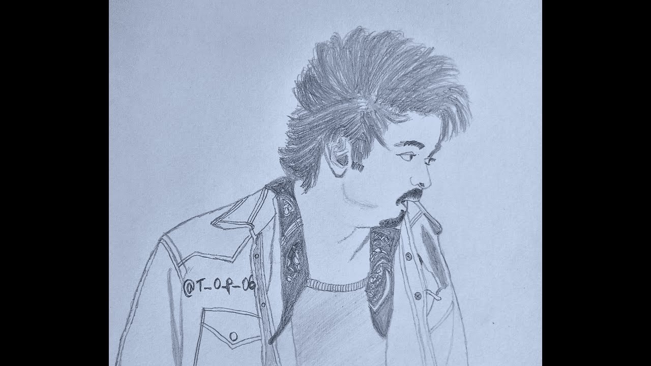How to draw thalapathy vijay | vijay drawing #goat #goatvijay #art # ...
