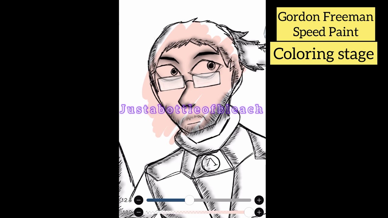 Gordon Freeman Color SpeedPaint - YouTube