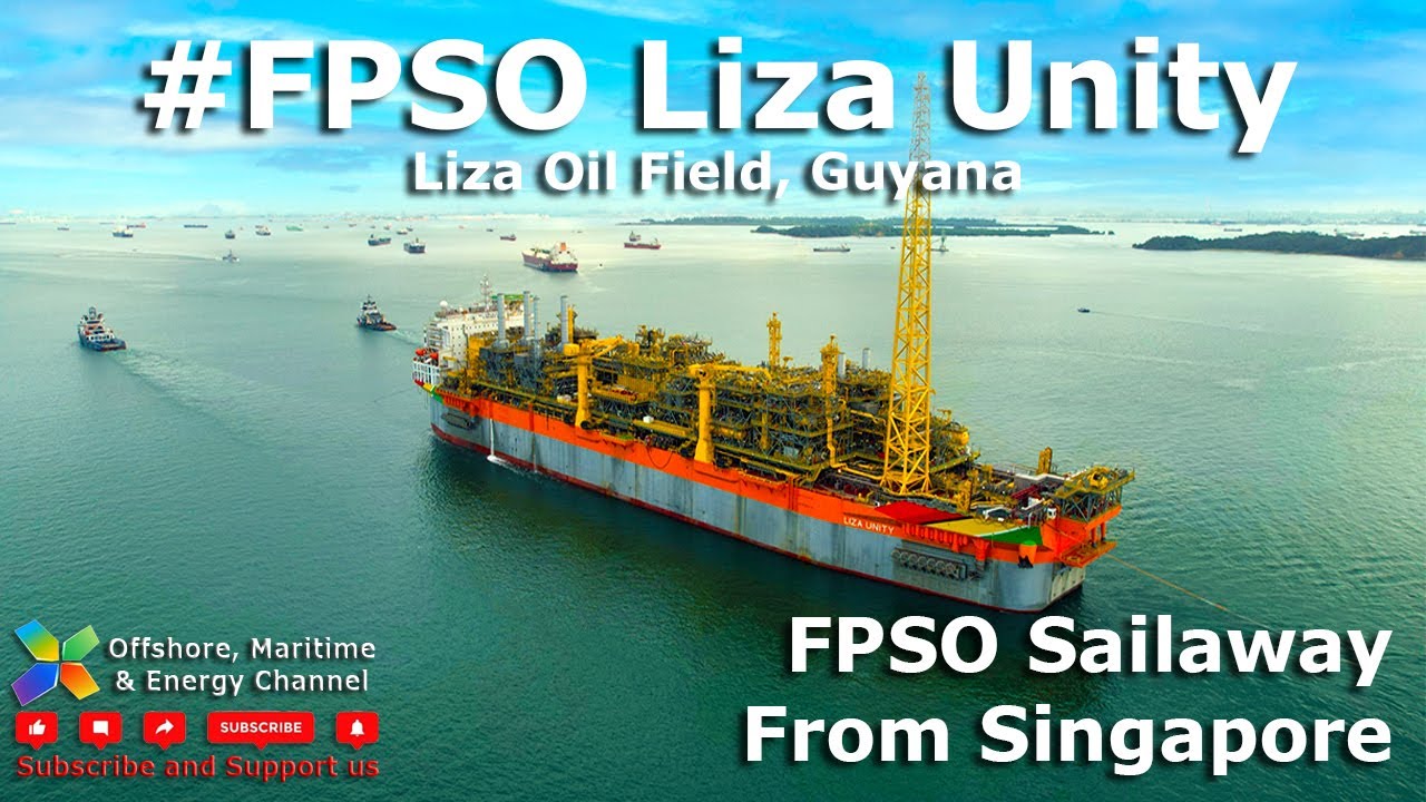 FPSO Liza Unity - Sailway - From Singapore to Guyana - YouTube