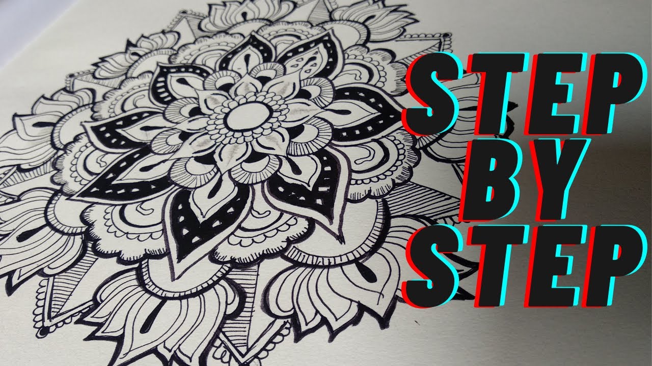 Step By Step MANDALA for beginners ! Tutorial For MANDALA ! - YouTube
