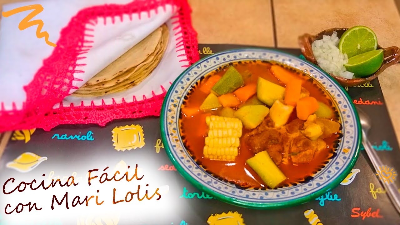 Como hacer MOLE DE OLLA CON CHAMBARETE DE RES | Receta sabrosa de San ...