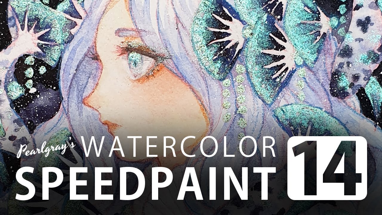 [PG] Watercolor Speedpaint # 14 Mermaid - YouTube