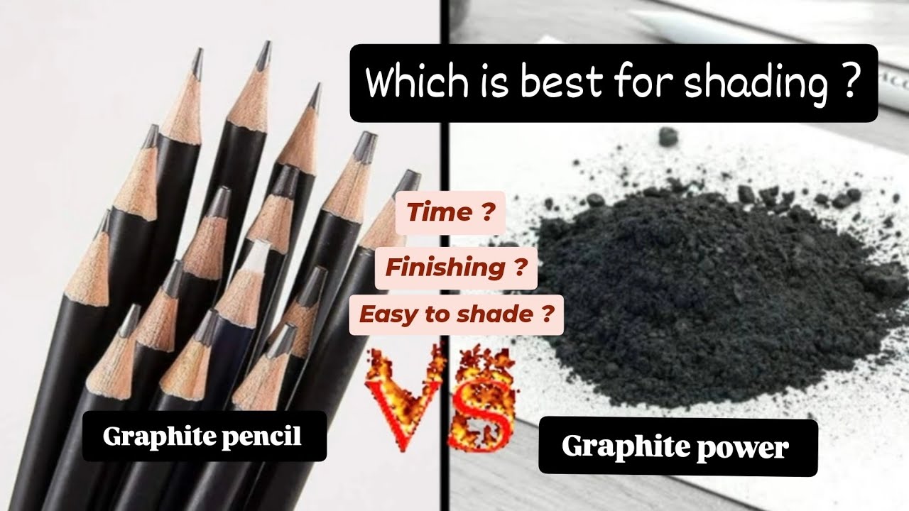 Graphite pencil vs Graphite powder which is best ? #shading #sketch # ...