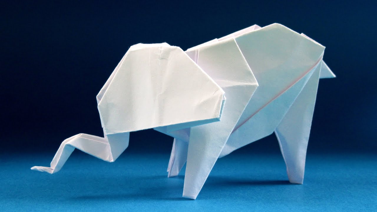 Origami elephant easy instructions - YouTube