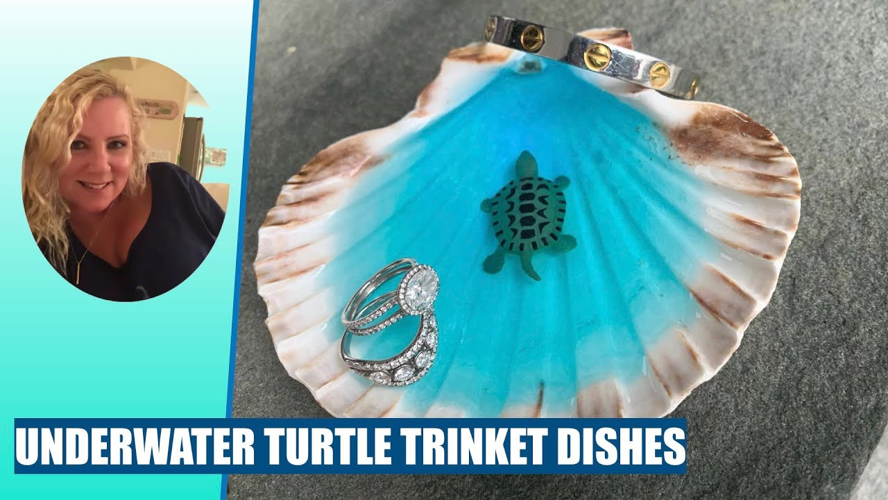 (96) UNDERWATER RESIN TURTLE TRINKET TRAYS - YouTube