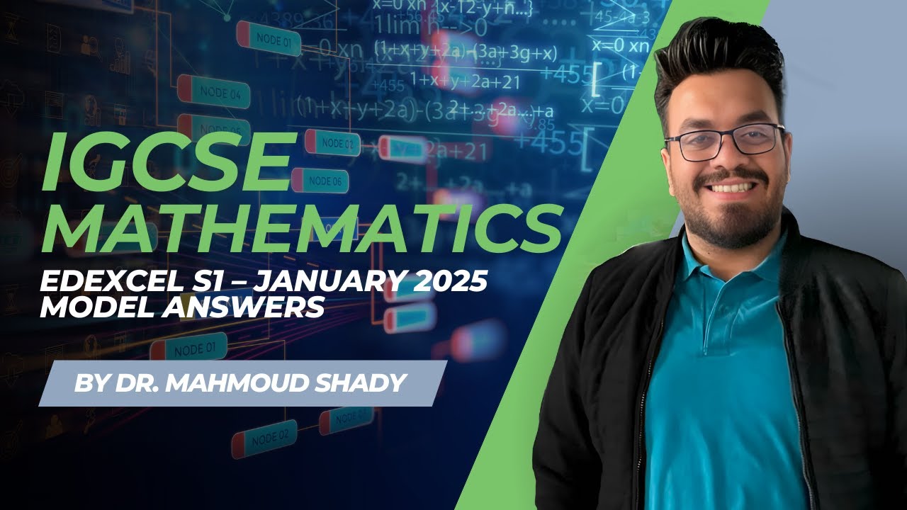 🎯 Edexcel S1 – January 2025 Model Answers Masterclass with Dr. Mahmoud ...