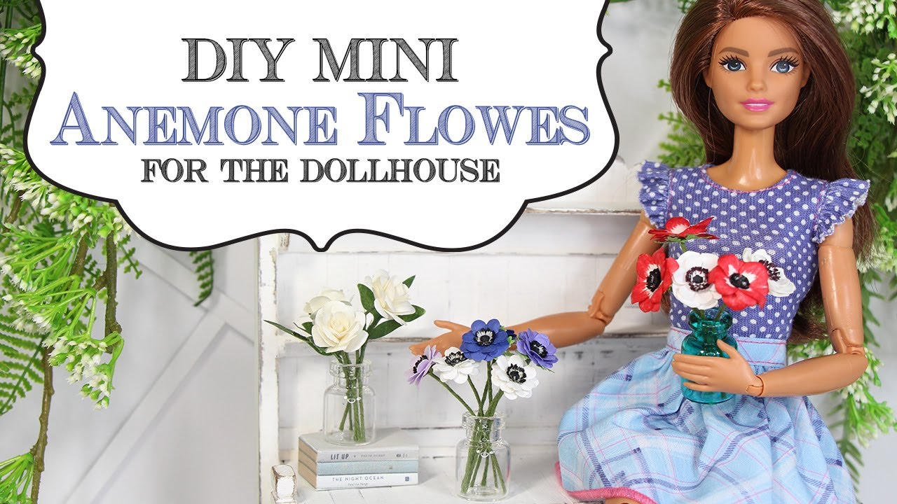 DIY Mini Paper Anemone Flowers - Miniature Flowers - Miniture Bouquet ...