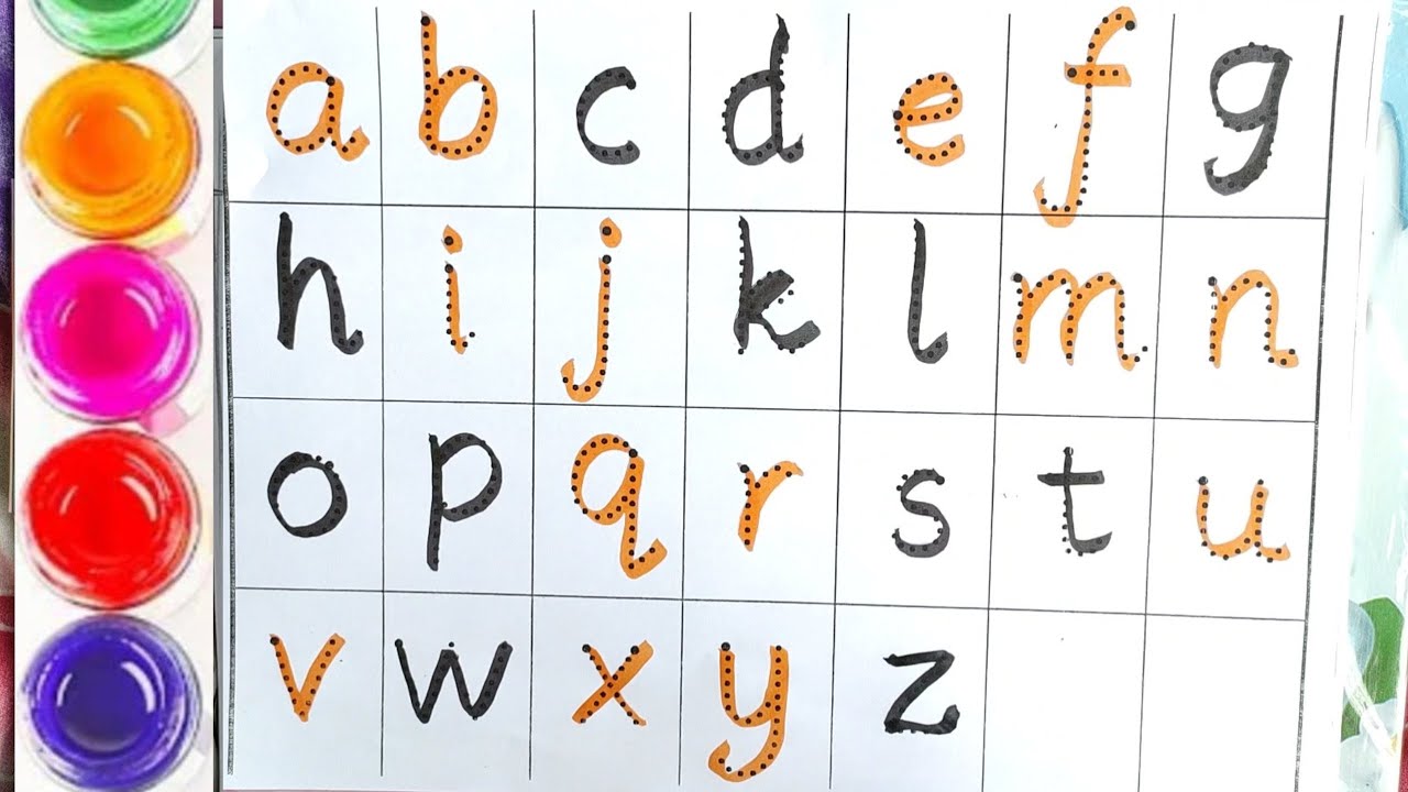 ABC alphabet song | write the alphabet from a to z #learn alphabets # ...