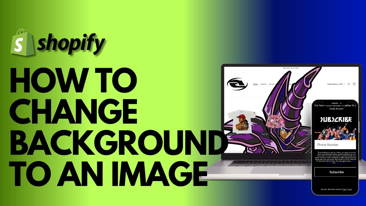 HOW TO CHANGE YOUR BACKGROUND ON SHOPIFY (2024) - YouTube