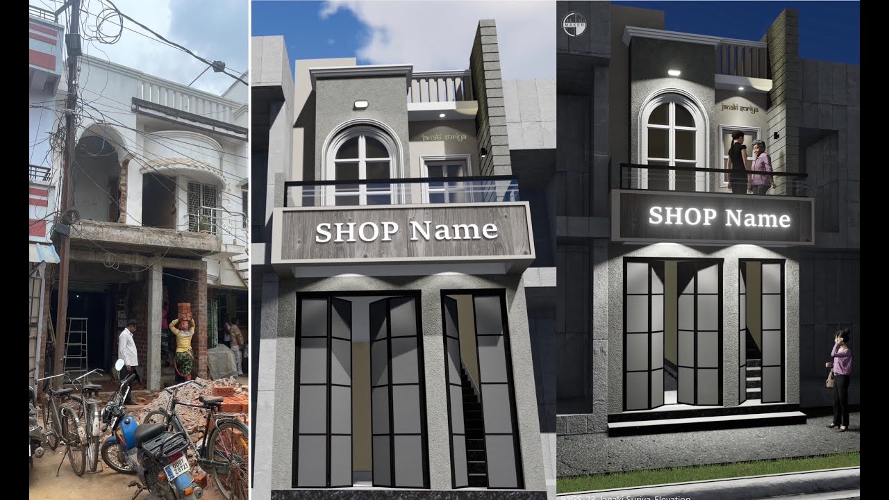 Old Building Renovation | Animation video of elevation design - YouTube