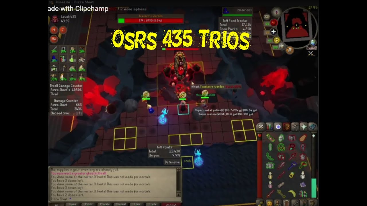 Old School Runescape: ToA 435 trios - YouTube