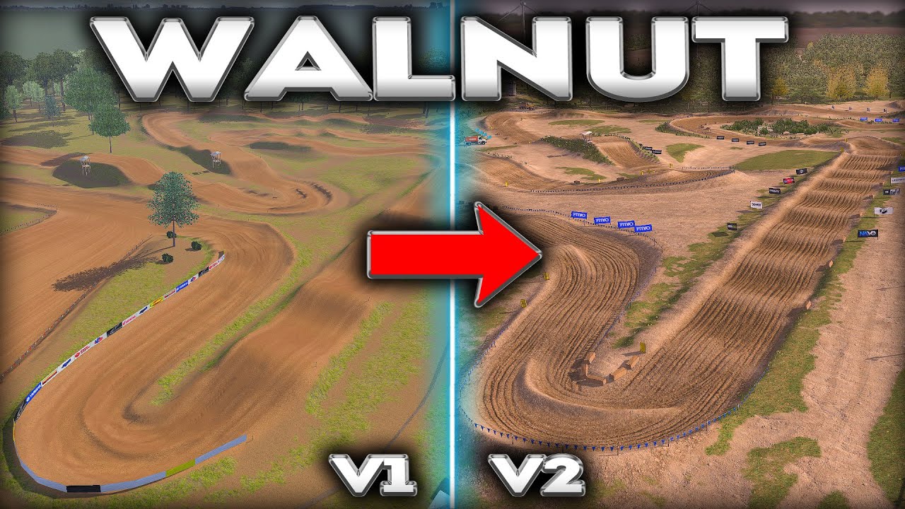 Comparing One of MX Bikes' Classic Tracks to its Remake - YouTube