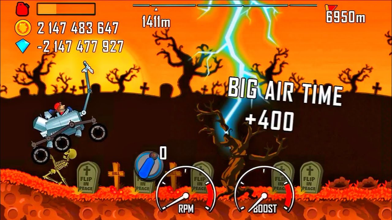 hill climb racing - moonlander on haunted #338 Mrmai Gaming - YouTube