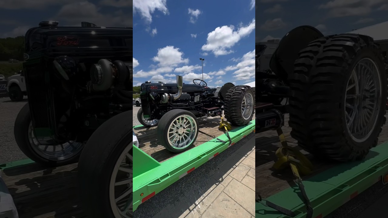 V8 diesel ford tractor! - YouTube