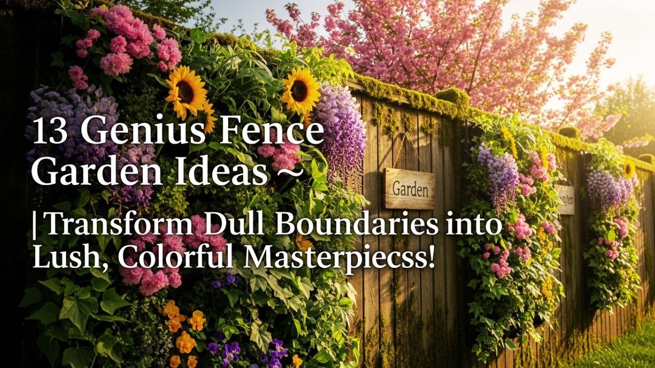 Boring Fence? Try These 13 Stunning Garden Makeovers for Instant Curb ...