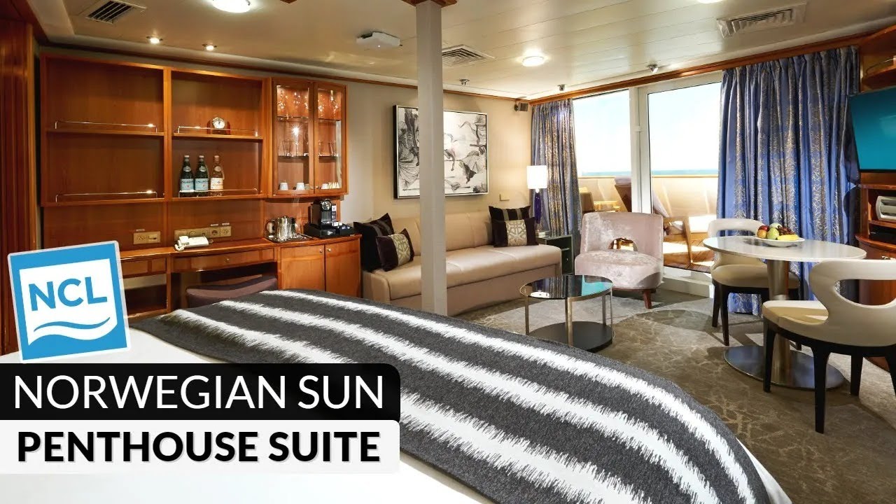 Norwegian Sun | Penthouse Suite with Balcony Tour & Review 4K ...