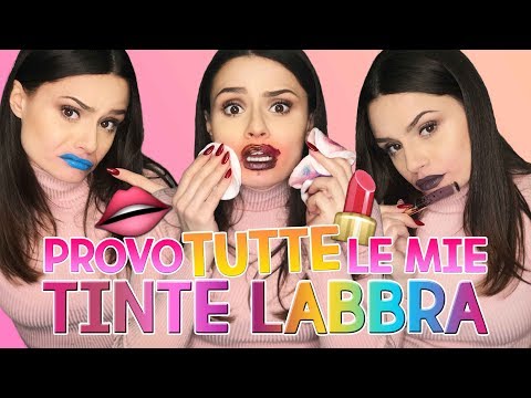 💄👄 PROVO TUTTE LE MIE TINTE LABBRA  👄💄#RipLabbra | MARYNA