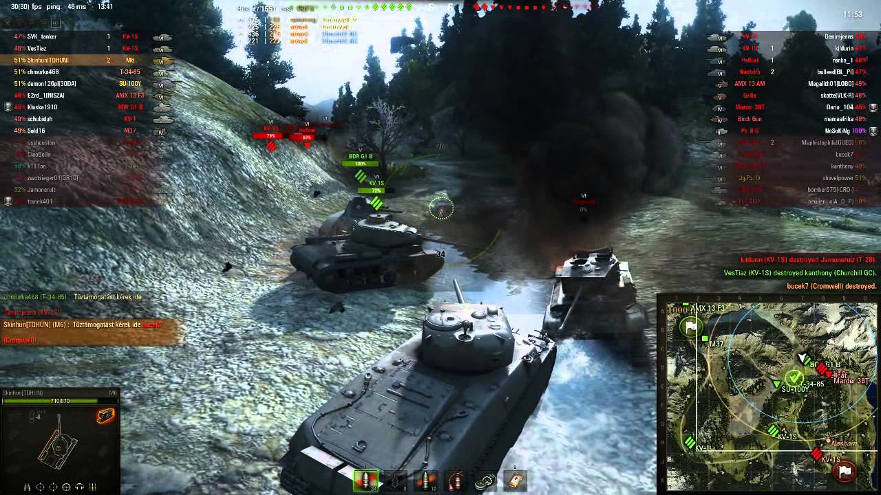 World of Tanks: M6, American Tier VI heavy tank [9 kills, 3415 dmg ...