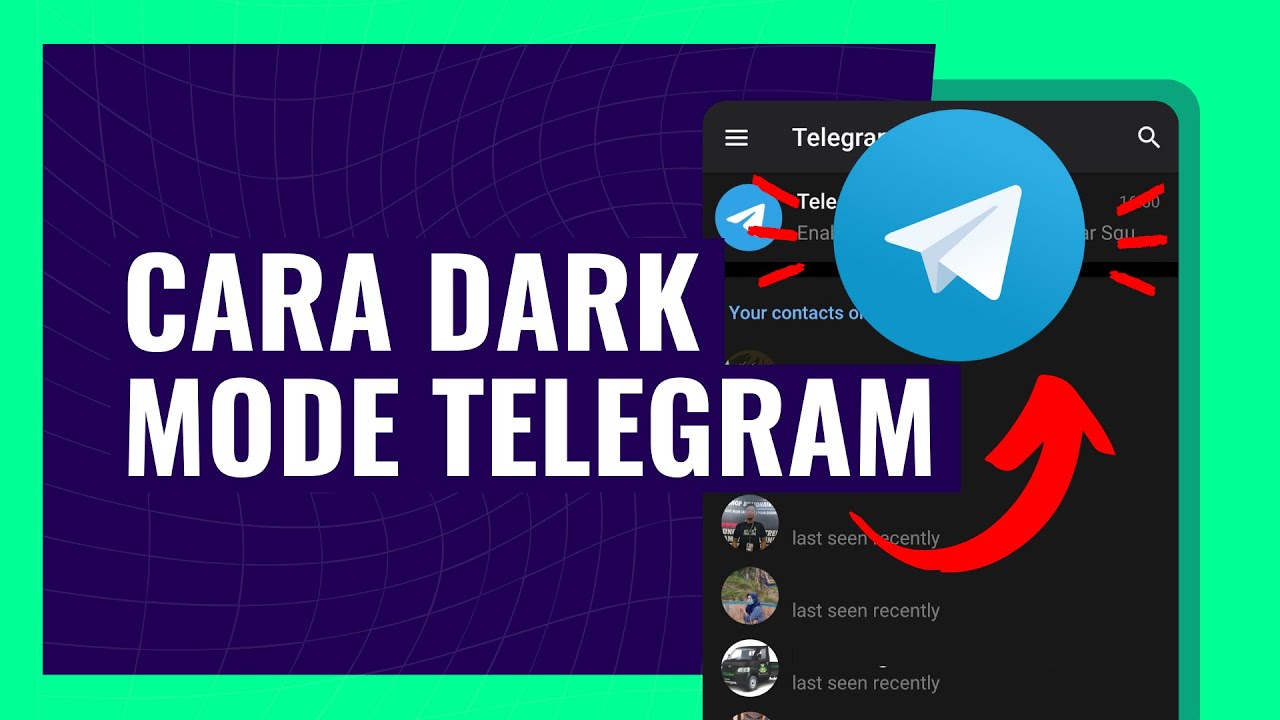 CARA DARK MODE TELEGRAM - YouTube