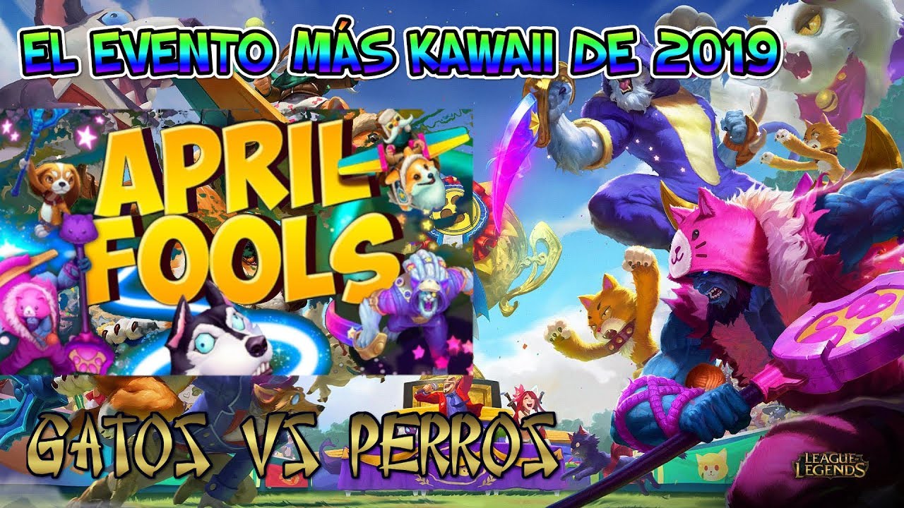 Nuevas skins del lol PERROS VS GATOS /APRIL FOOLS/ League of Legends ...