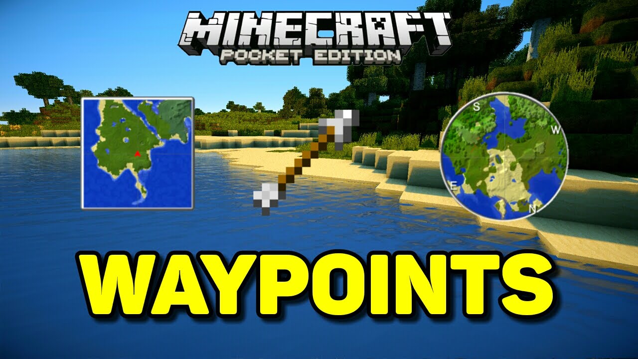 Minecraft PE 0.12.2 - [ MOD ] Waypoints. - YouTube
