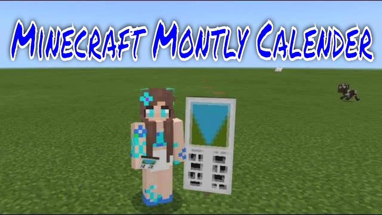 6 Step Make A Minecraft Monthly Calendar |6個步驟製作月曆📅 - YouTube