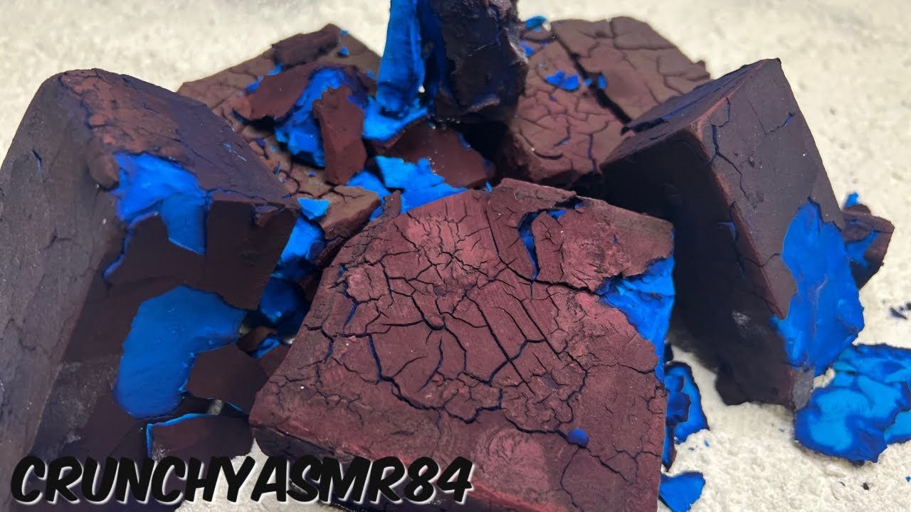 How to make Flakey Dyed Chalk + Crush | Oddly Satisfying | ASMR | Sleep ...