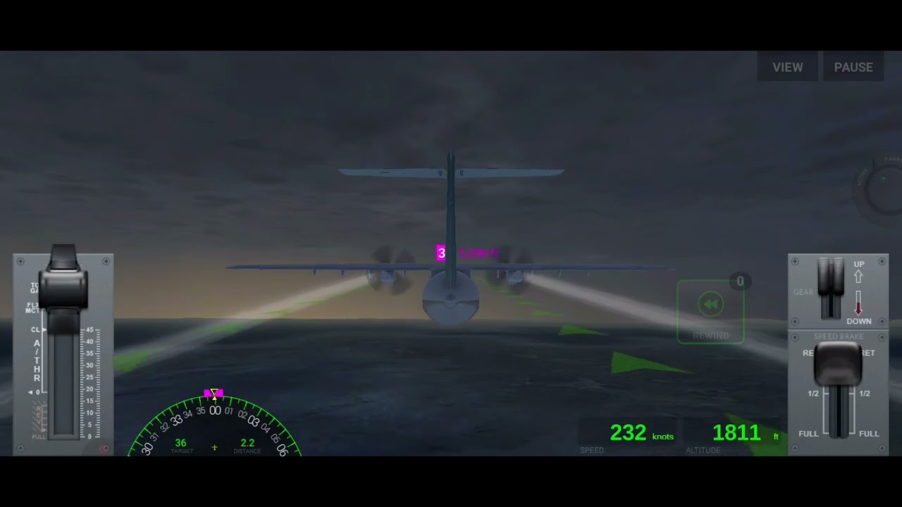 Airlines flight commander try to back on route #airlinecommander # ...