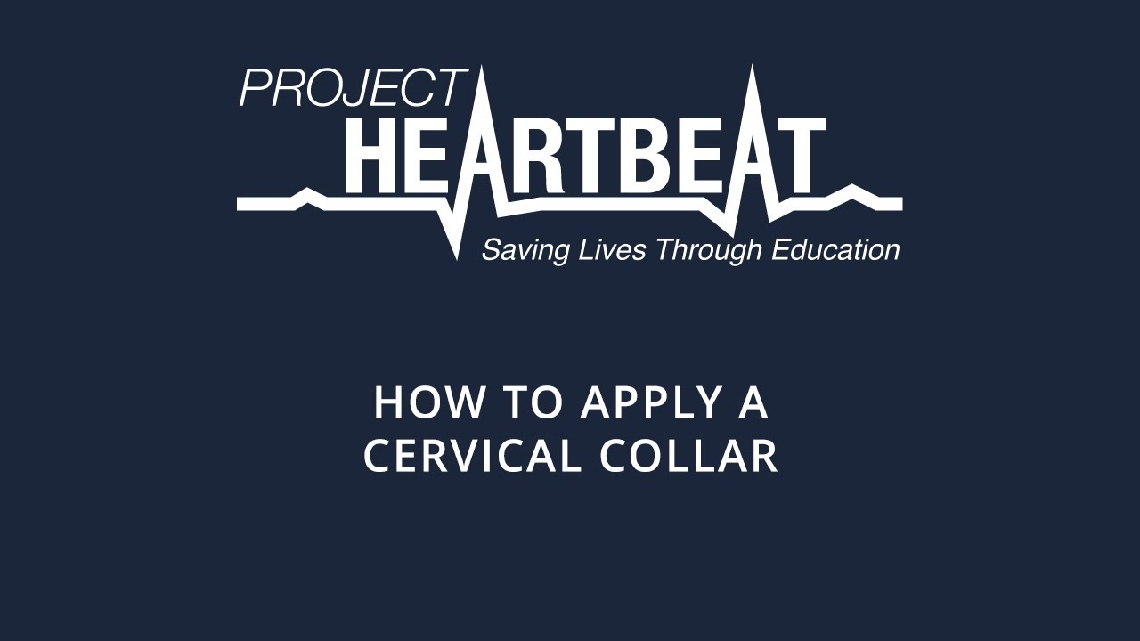 How To Apply A Cervical Collar - YouTube