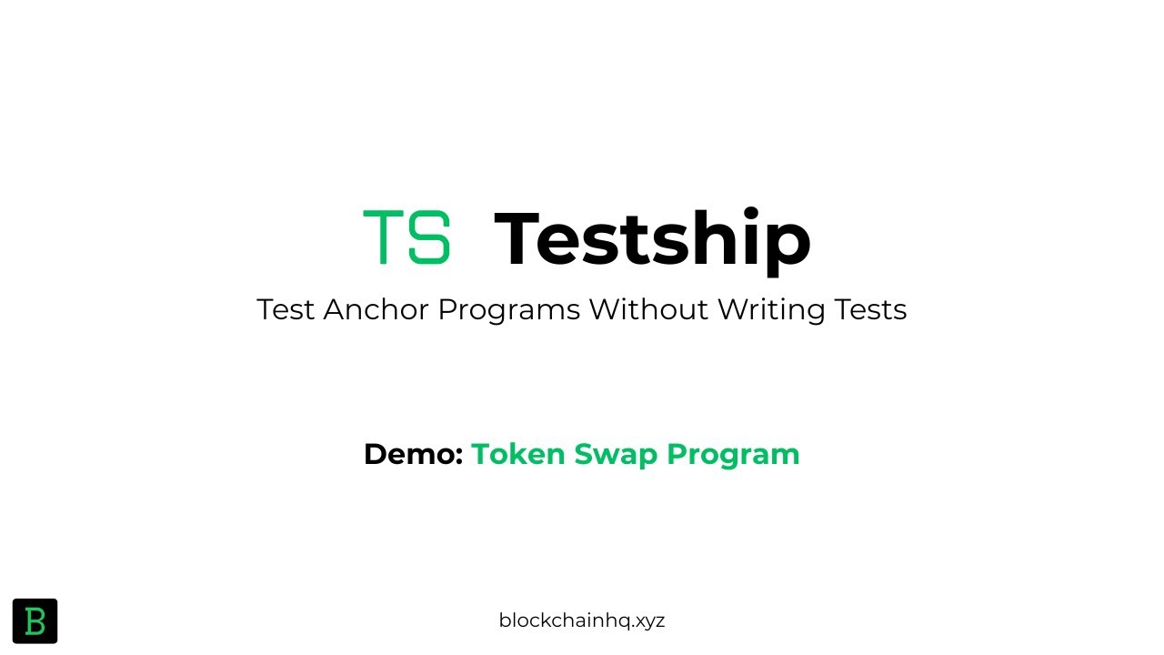 Testing Token Swap Program with Testship - YouTube