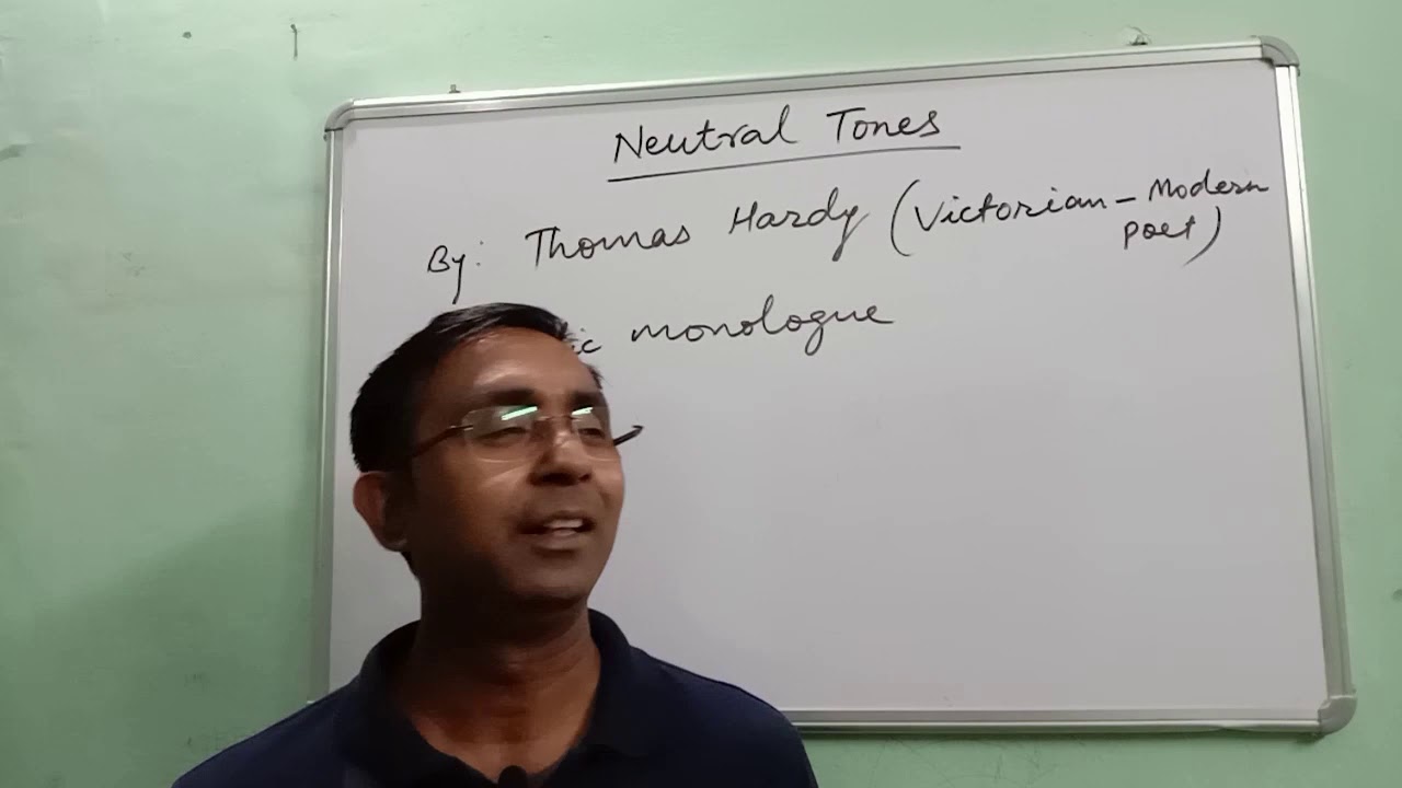 Neutral Tones complete summary in hindi. |Dr. JP Singh| - YouTube