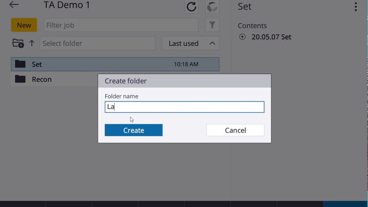 Trimble Access 2020 Subfolder feature - YouTube