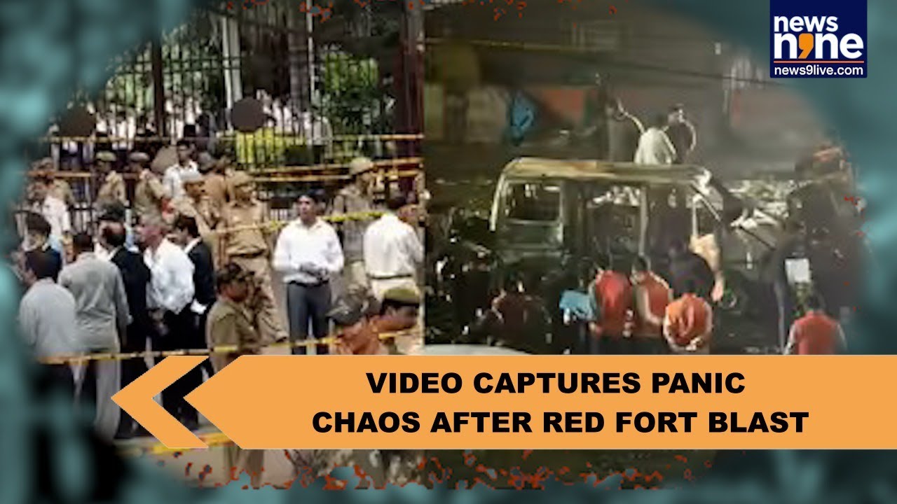 Red Fort blast: Video, seconds after blast, captures panic and chaos ...
