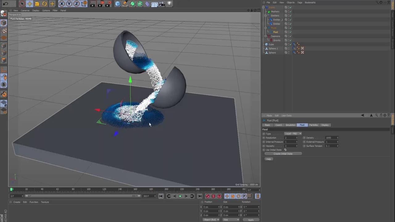 Tutorial - RealFlow | Cinema 4D Initial States: Creating an Initial ...